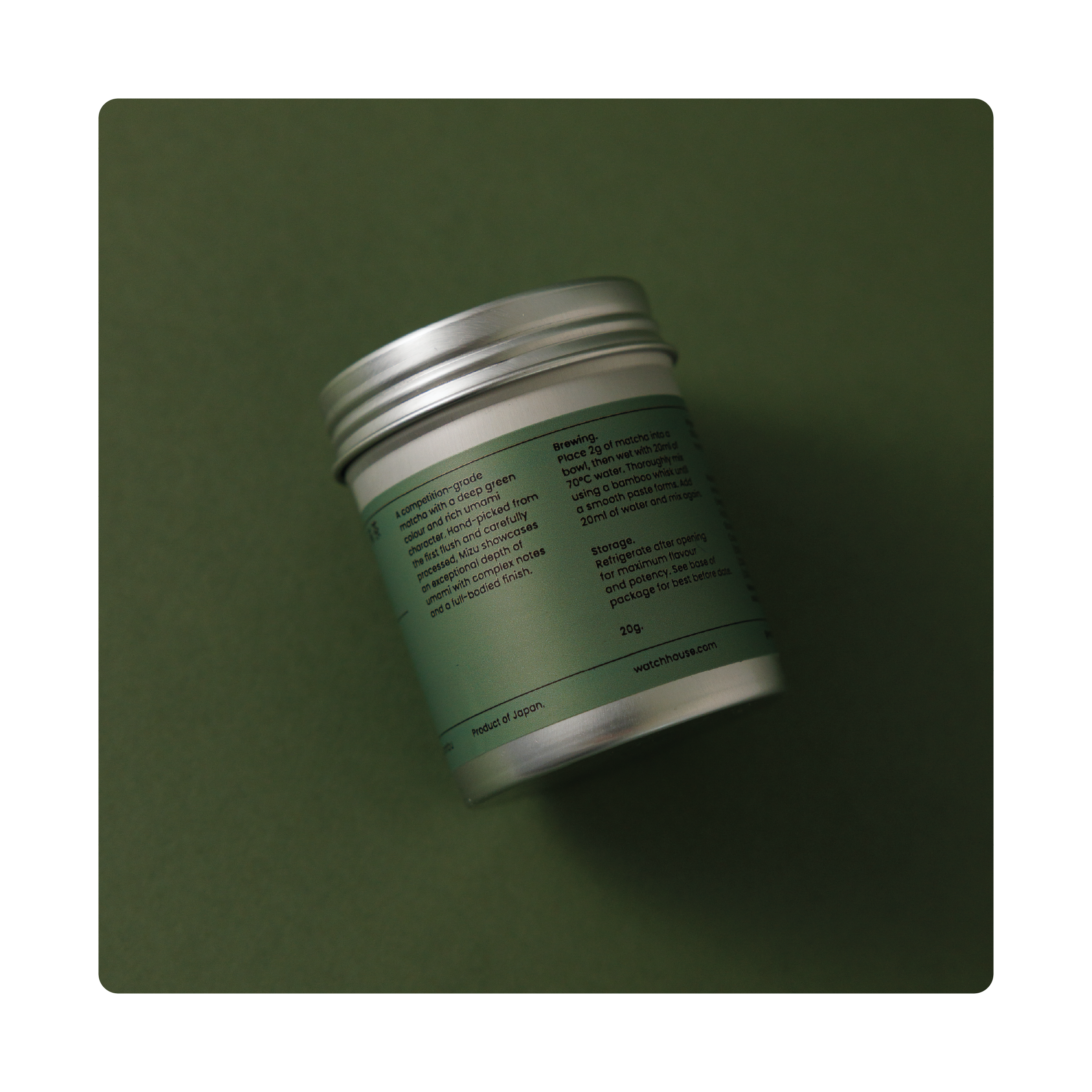 Mizu Matcha. | Specialty Matcha Powder | WatchHouse